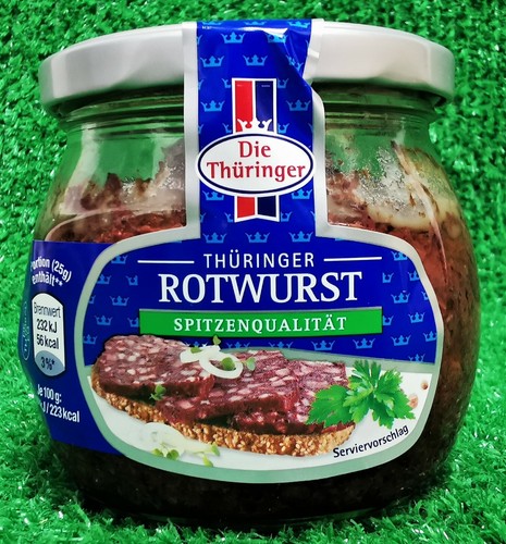 (15,97€/kg) DIE THÜRINGER ROTWURST im 300g Glas!!! Spitzenqualität ...