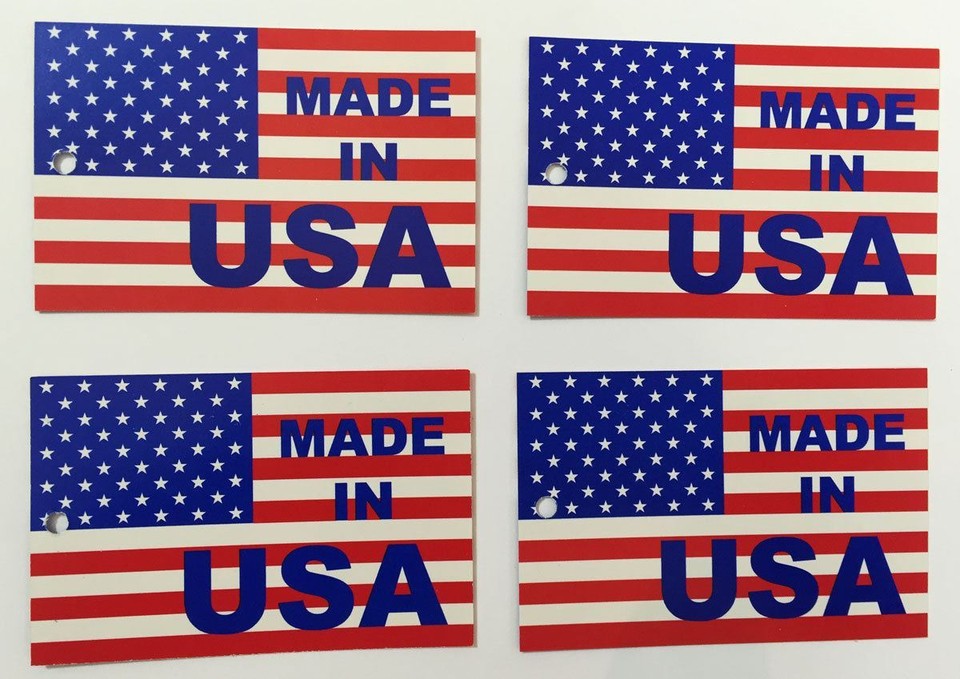 Made in USA hang tags - printed 4 color process both sides - 1000 per ...