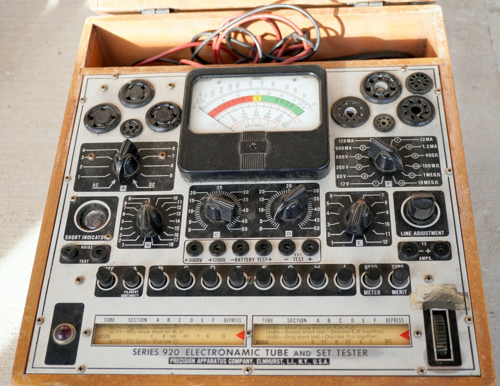 Precision Apparatus 920 Tube Tester + Accessories | eBay