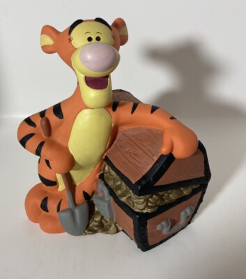Disney Tigger Treasure Chest Coin Piggy Bank Rare Vintage | eBay