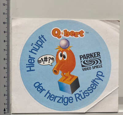 Aufkleber Sticker Q*bert Computerspiel Parker Video Spiele (12009 ...