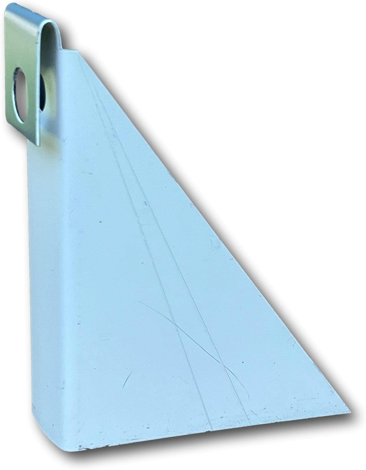 5 Inch (Large) White Gutter Wedge - for Angled Fascia 5/12-10/12 Pitch ...
