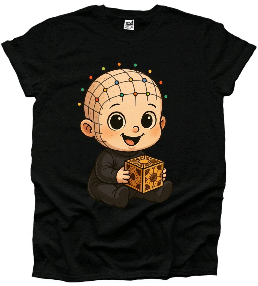 Cenobite Funny Hellraiser Parody Baby Pin Head Cute Horror Movie Men ...
