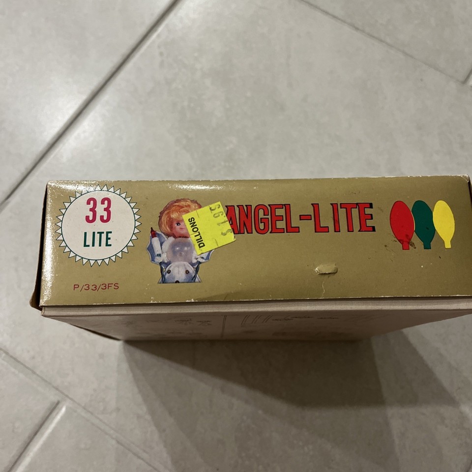 Vintage 1950s Cristmas Angel Tree Topper Flashing Lights Works In Box ...