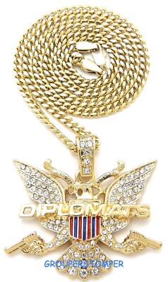 Dipset New Pendant with Necklace Diplomats | eBay