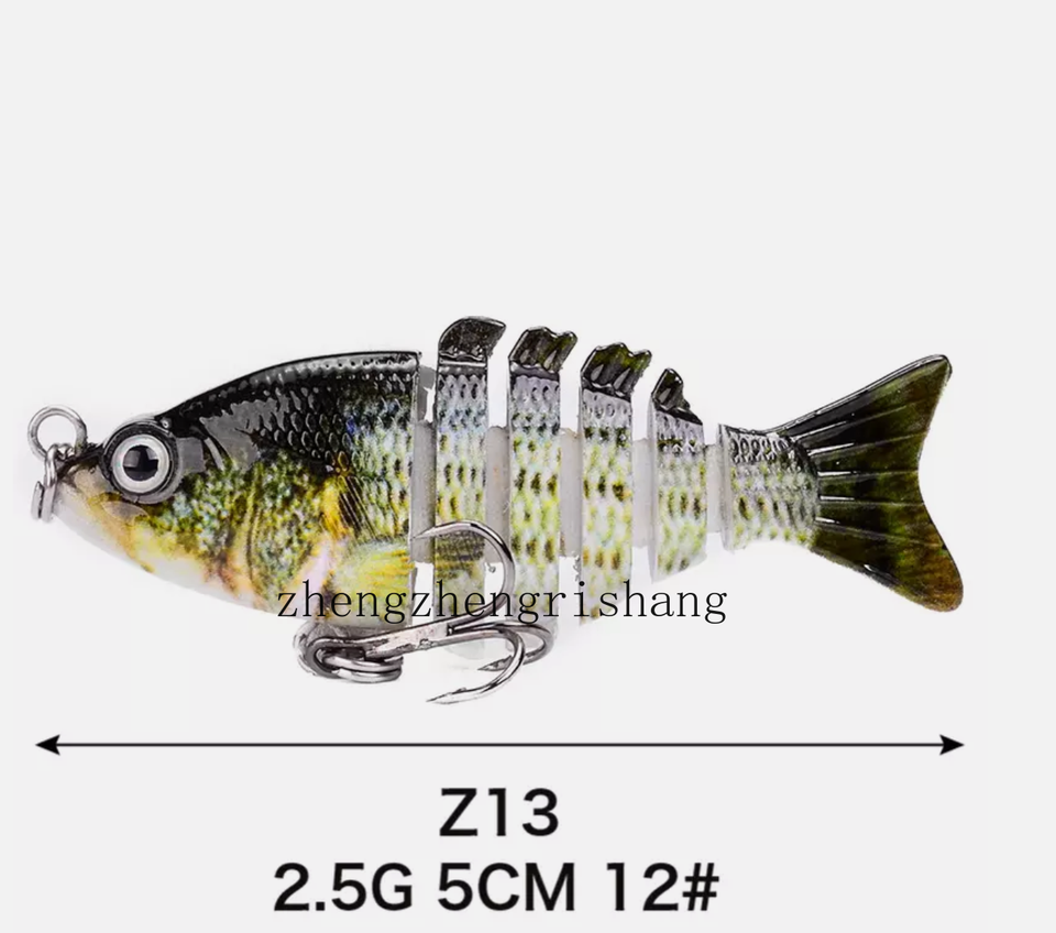 6pcs Mini Fishing Lure Swimbait 5cm/2.5g Crankbait Hard Bait Multi ...