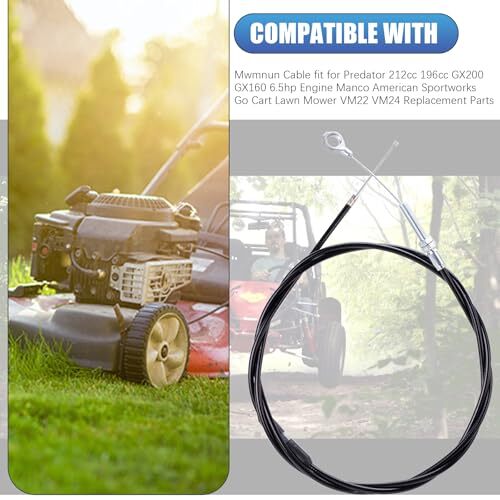 75inch Go Kart Throttle Cable Kit Compatible with Predator 212cc 196cc ...