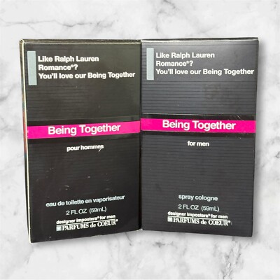 2 PACK Men’s Designer Imposter Spray Cologne Being Together Romance 2 ...