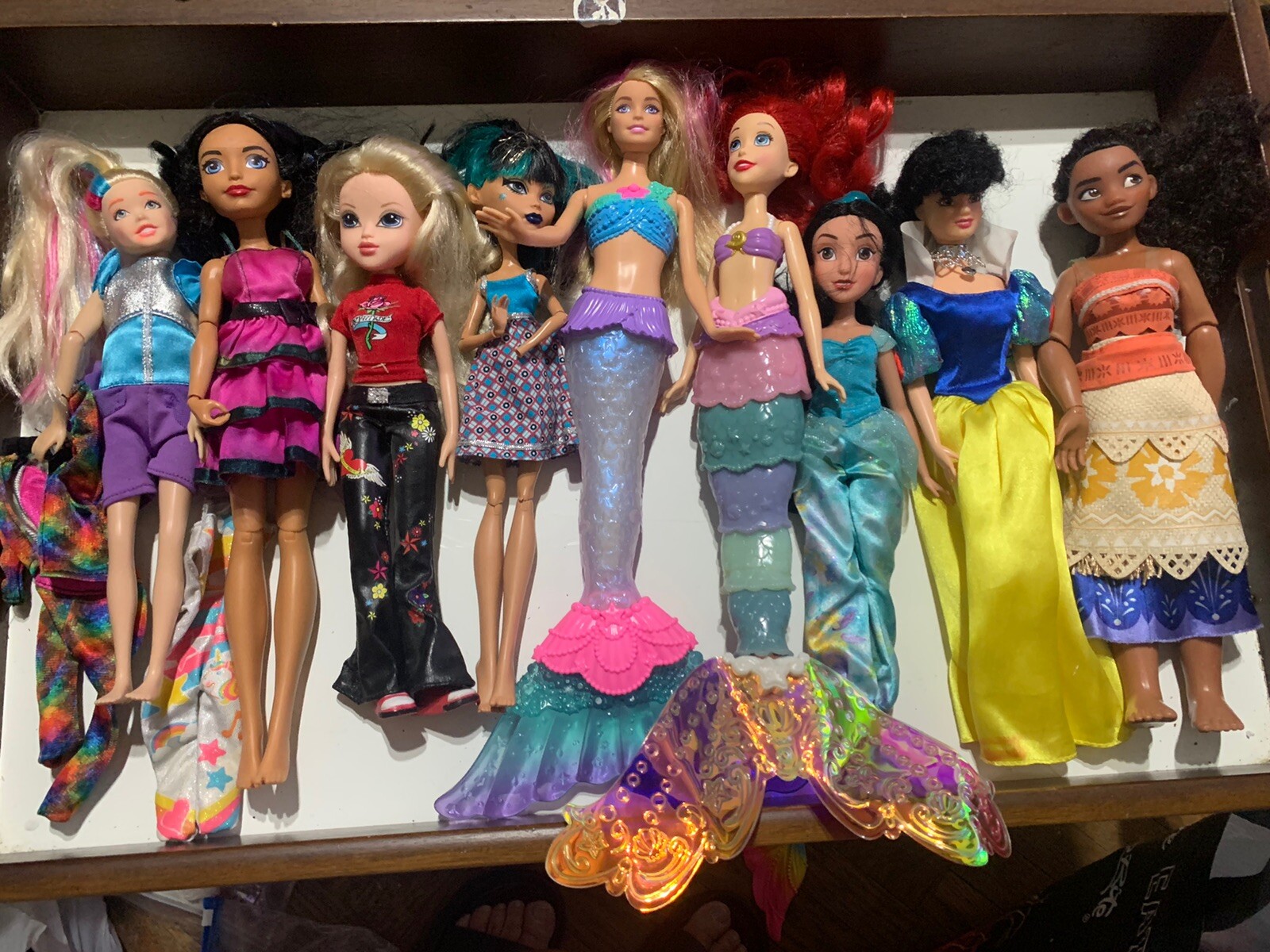 Mixed Lot Of Dolls Monster High , Disney Princess , JoJo Siwa , Barbie ...