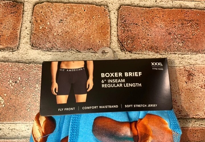 New Mens American Eagle Boxer Brief sz 3XL Chocolate Easter Bunny Blue ...