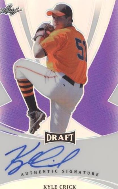 2013 Leaf Metal Draft - Kyle Crick #BA-KC1 Purple Prismatic /25 (AU, RC ...