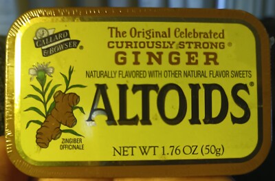 ALTOIDS Curiously Strong Ginger Sealed Metal Tin Discontinued Unopened ...