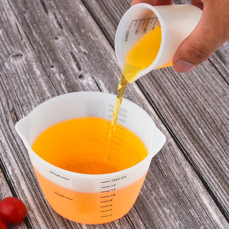 6Pcs Silicone Measuring Cup Mixing Cups Epoxy Cup For Epoxy Resin ...