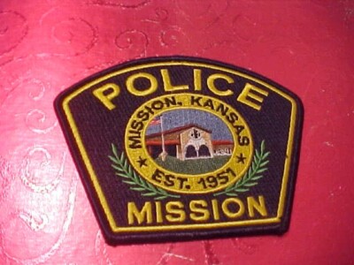 MISSION KANSAS POLICE PATCH SHOULDER SIZE UNUSED | eBay