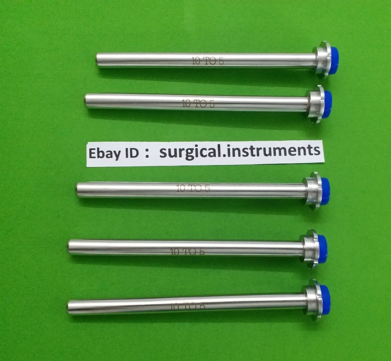 5pc Laparoscopic Metal Reducer 10 to 5mm Endoscopy Reusable Surgical ...