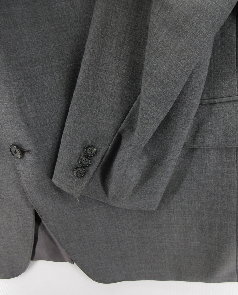 J Press Sport Coat Men 46 Gray Blazer Wool Jacket Preppy Classic ...