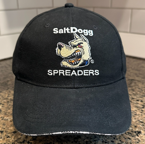 Salt Dogg Hat Cap Spreaders Embroidered Black Adjustable Strap Back ...