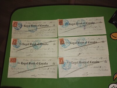 1932 St. John's Newfoundland Pre Confederation Royal Bank Cheque - 1 ...