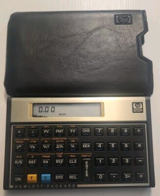 Vintage HP Hewlett Packard 12C Calculator Original Case Tested ...