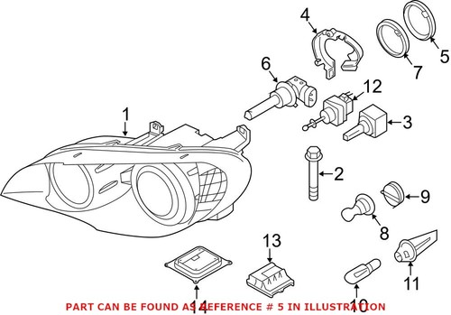 Genuine OEM Front Headlight Cover For BMW 63117204272 | eBay
