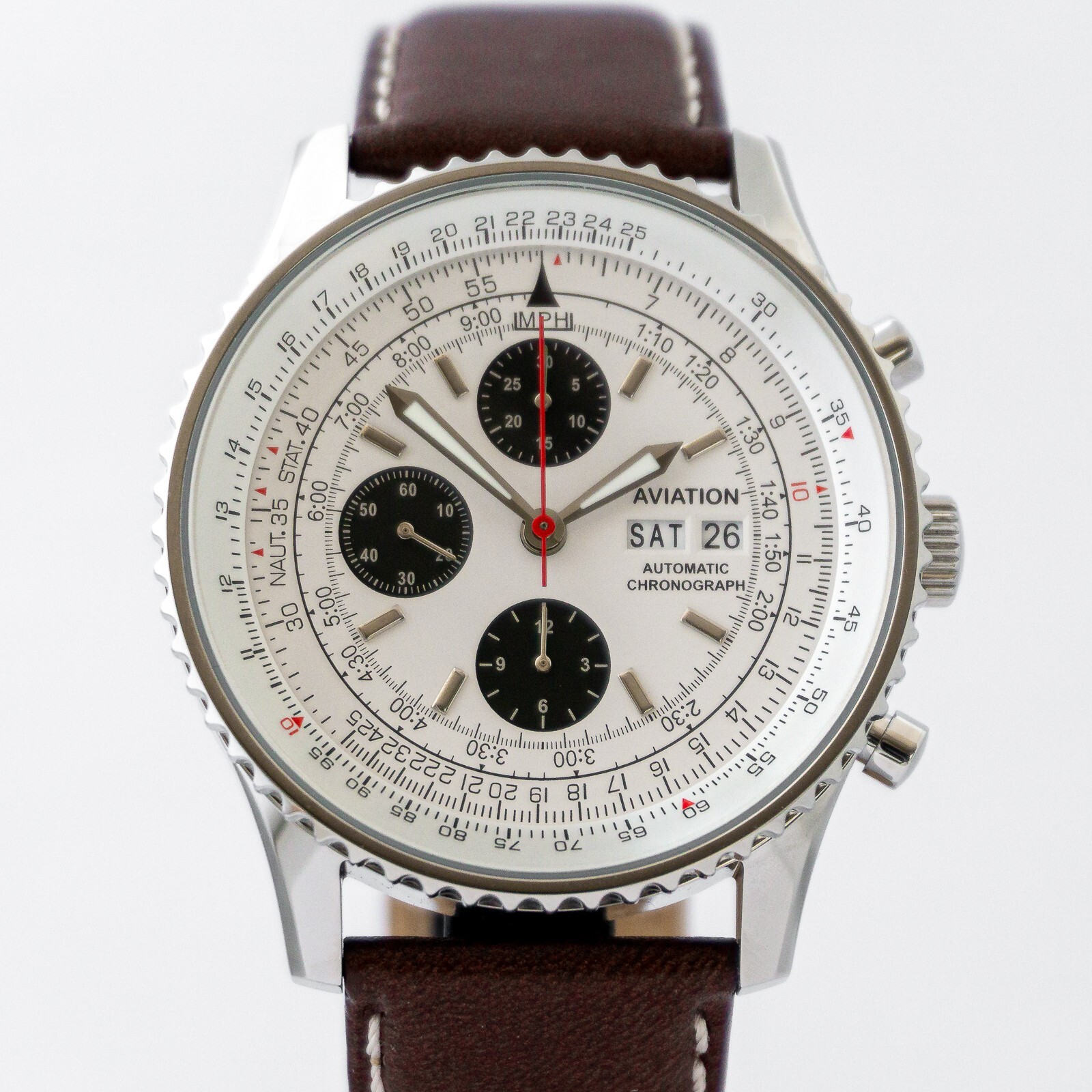 Aviator - 7750 Automatic Chronograph Clone - Day Date - Wrist Watch ...