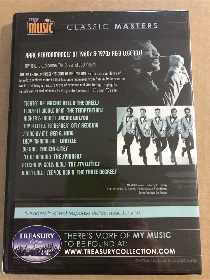 NEW Aretha Franklin Presents: Soul Rewind Vol. 2 DVD My Music Classic Masters | eBay