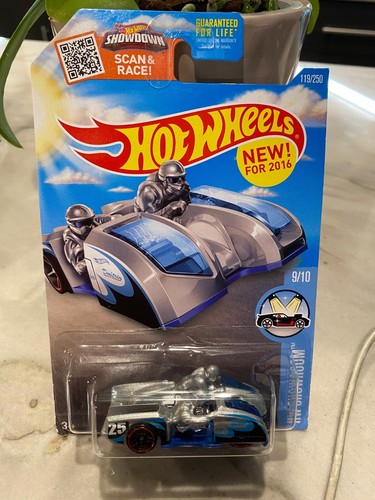 2016 Hot Wheels #119 Hw Showroom 9/10 Side Ripper Argent Sur Ressort ...
