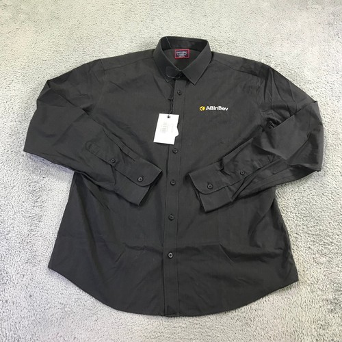 Untuckit Shirt Mens Extra Large Button Up Black Stone Wrinkle Free ...