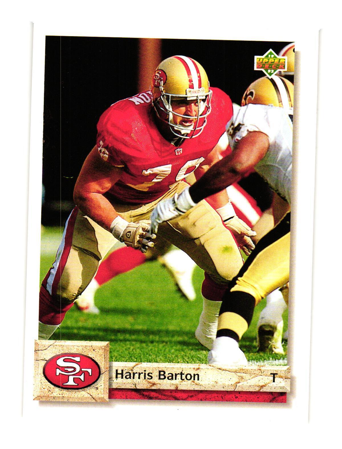 1992 Upper Deck #430 Harris Barton San Francisco 49ers | eBay