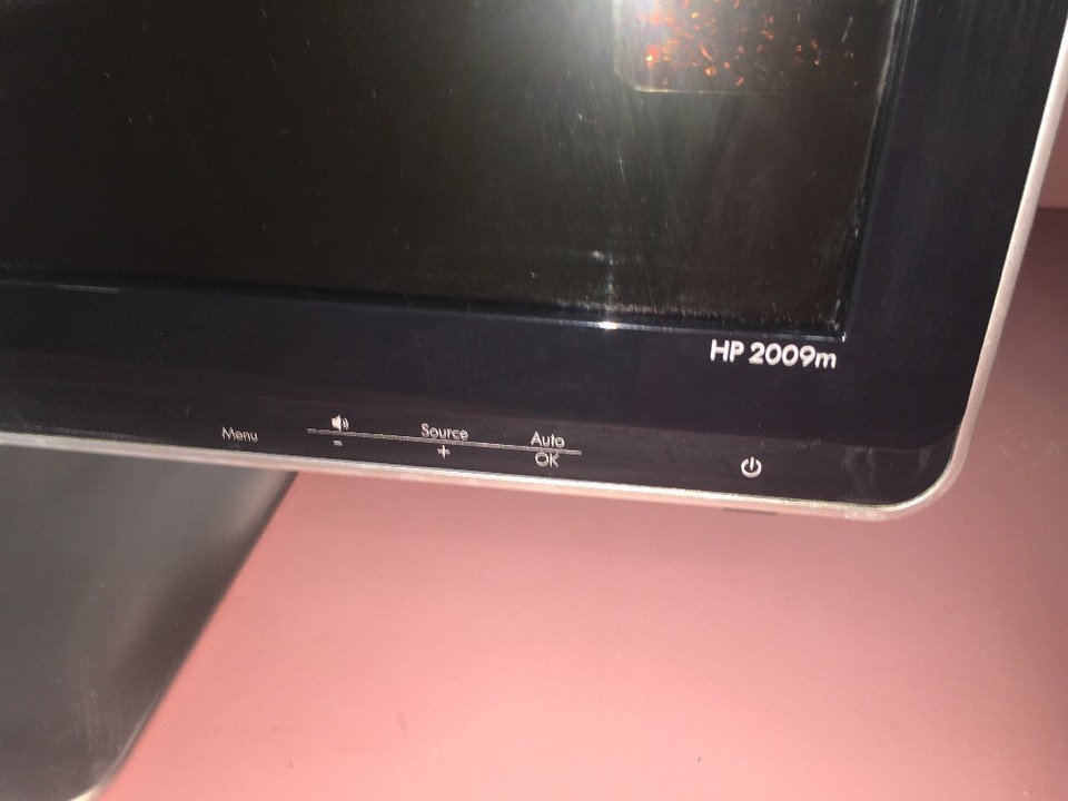 HP 2009M 20" Widescreen LCD Monitor With Built-In Speakers VGA DVI ...