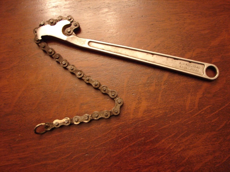 Vintage Proto Professional 801 Chain Wrench TOOL USA 12" Chain Great ...