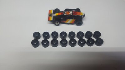 16 Silicone Tires AFX Aurora G Plus Tyco Magum HO Slot Car .449 OD C2 ...