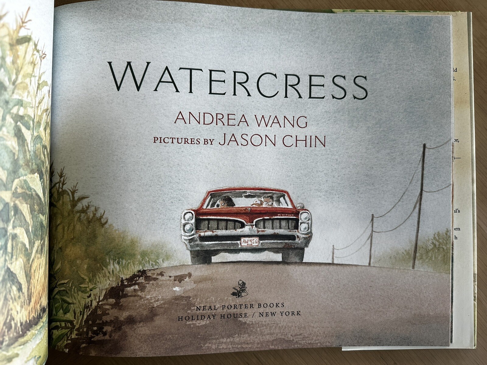 Watercress SIGNED by Andrea Wang & Jason Chin 1st EDITION Caldecott ...