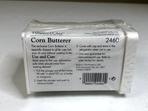 NEW - Sealed Pampered Chef Corn Butterer #2460 Factory Sealed Made in ...