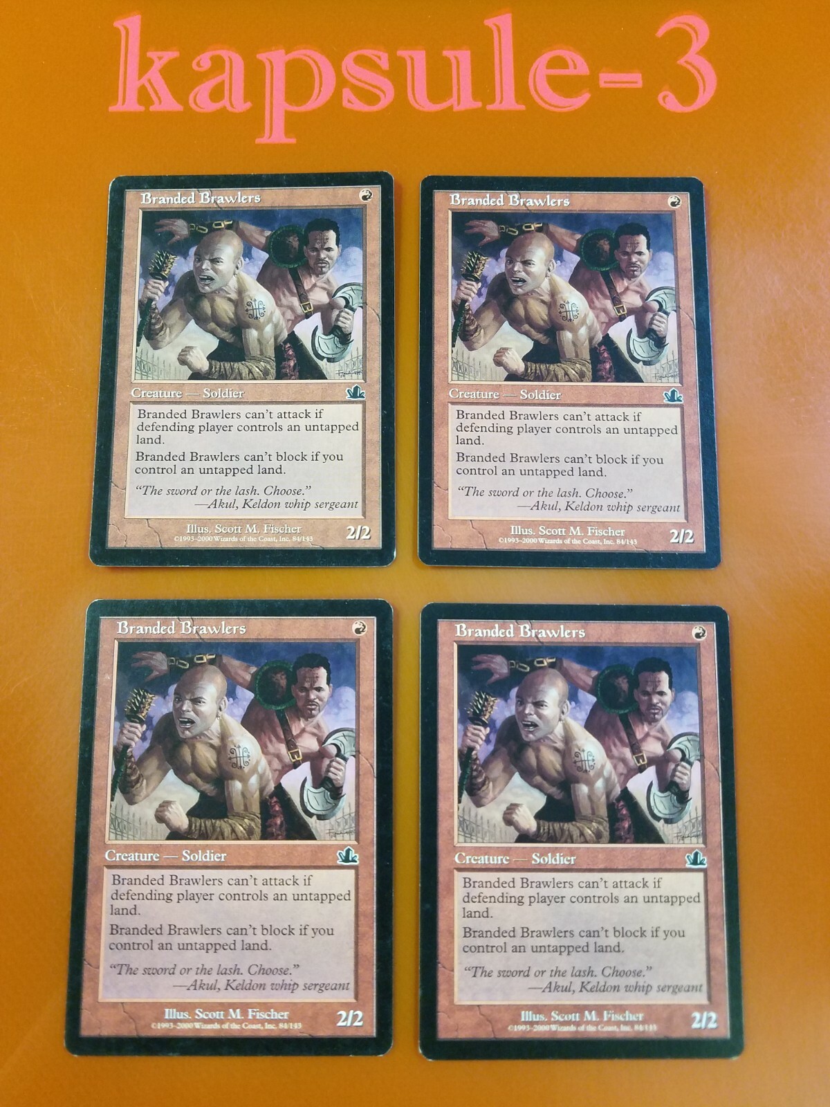 4x Branded Brawlers | Prophecy | MTG Magic Cards | eBay