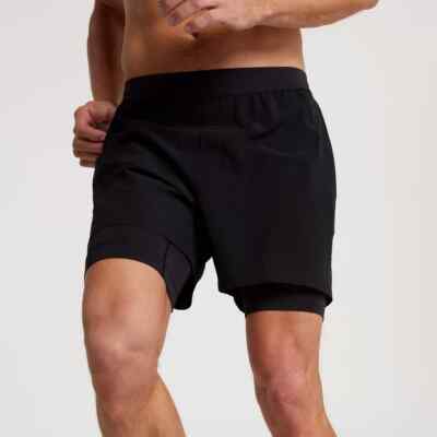 VRST ' MENS ' 2-IN-1 ELEVATE SHORT ' WITH COMPRESSION LINING ' PURE ...