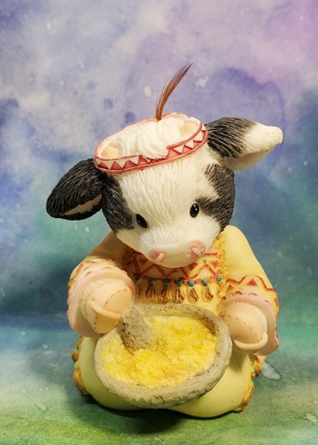 MARY'S MOO MOOS 1995 You're A-maize-ing Native American Girl Cow ...