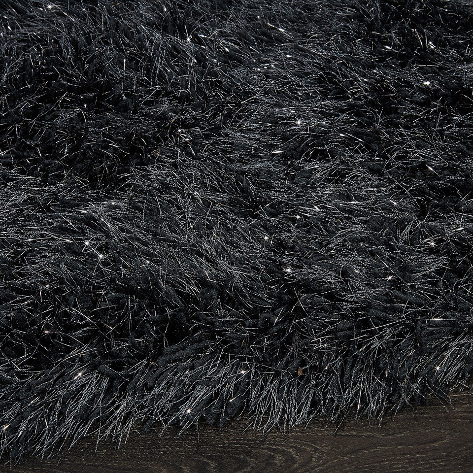 Shaggy Rug SHIMMER SPARKLE GLITTER 5.5cm Thick Soft Pile Large Living ...