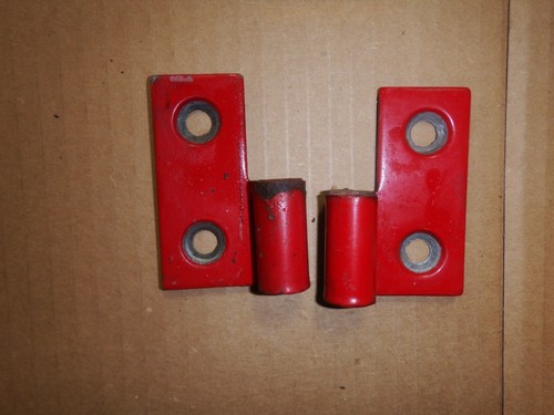 87-95 PAIR JEEP WRANGLER YJ OEM LOWER DOOR BODY SIDE HINGE RED | eBay