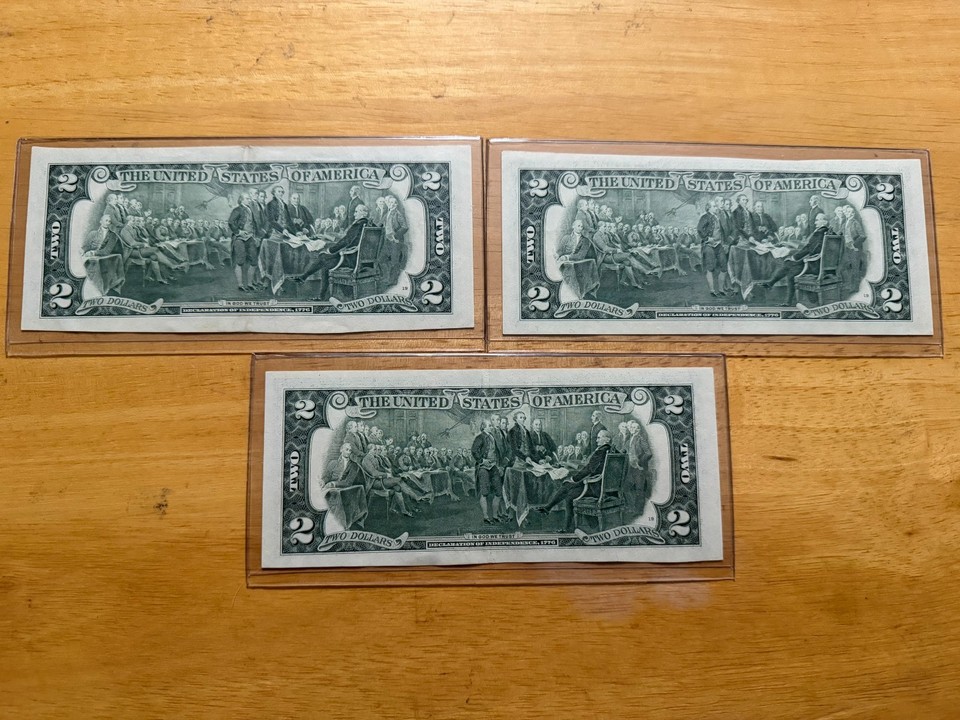 $2 Federal Reserve Note – Series 1995 – Green Seal – Raw – In Protector ...