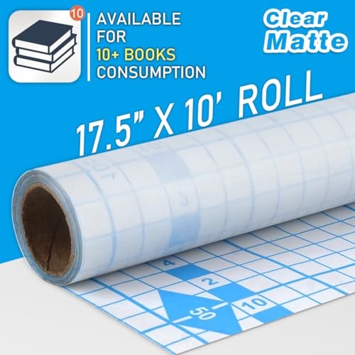 Chell Clear Contact Paper Roll for Books, Crafts and 17.5 in x 10 ft ...