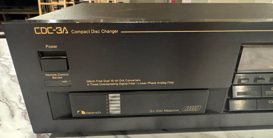 Nakamichi Vintage CDC-3A Compact Disc Player Changer With 6 CD Magazine ...
