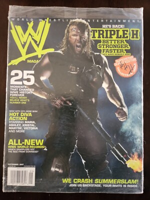 New - WWE World Wrestling Entertainment Magazine September 2007 Triple ...