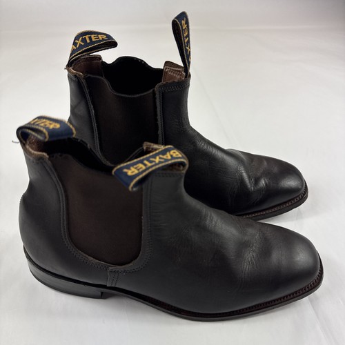 Baxter PONY RIDER BOOTS Womens 9 Brown Leather 3488 73 Chelsea Shoes ...