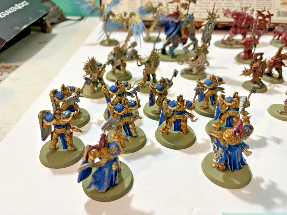 Warhammer Age Of Sigmar AoS 2015 Starter box - 2 Armies - Painted | eBay