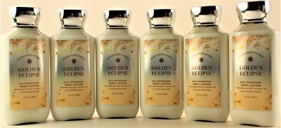 QTY 6 - Bath & Body Works GOLDEN ECLIPSE Body Lotion Moisturizer Cream ...