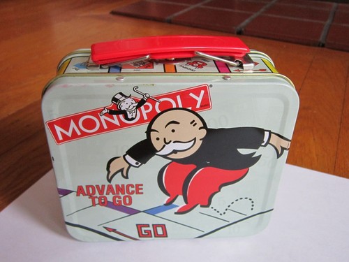 Vintage Mini Lunch Box Monopoly Metal Tin Hasbro 2000 Carrying Case ...