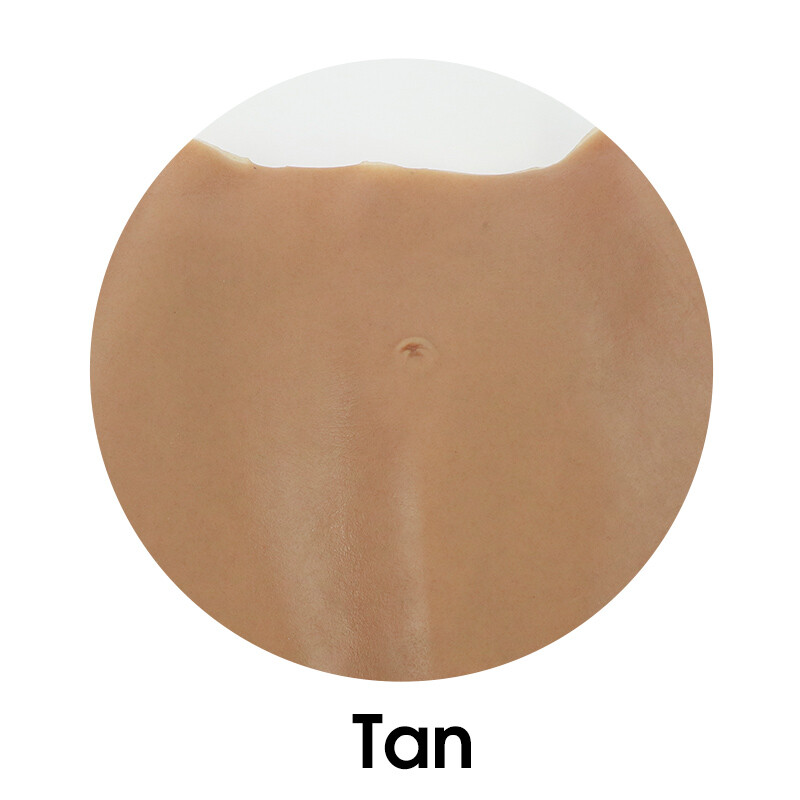 Roanyer Fake Silicone Twins Pregnant Belly Artificial Baby Tummy Belly ...