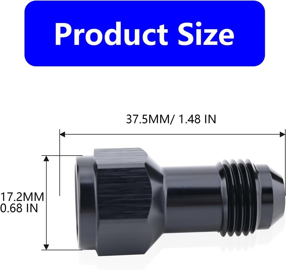 6/8/10AN Female to 6/8/10 AN Male Extender Adapter Fitting Connector ...