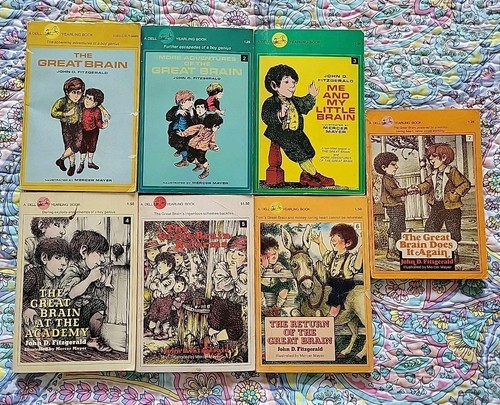 Vtg The Great Brain Lot 1-7 Complete Series John D Fitzgerald Mercer ...